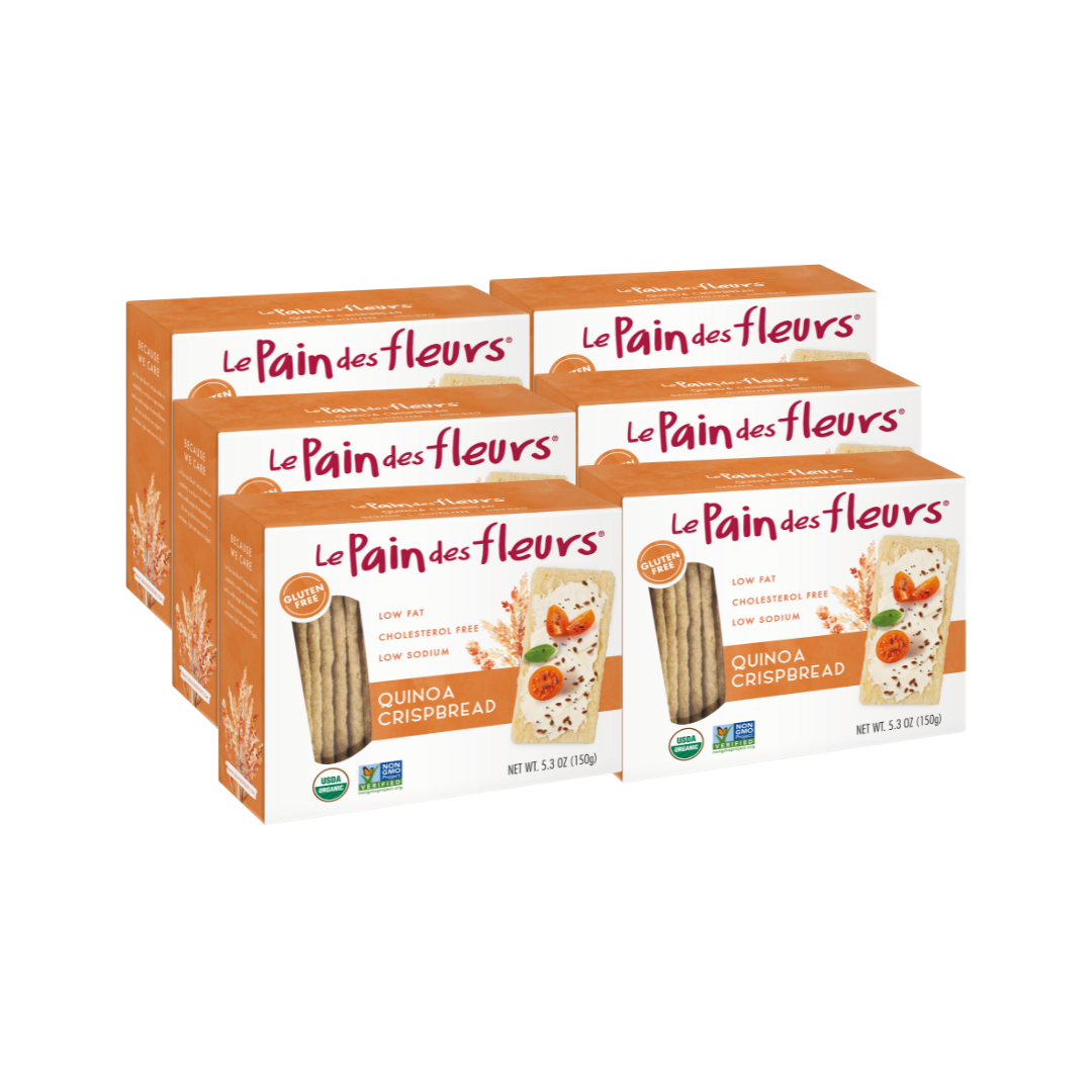 Le Pain des Fleurs Organic Crispbread, Quinoa | Gluten Free, Kosher, V ...